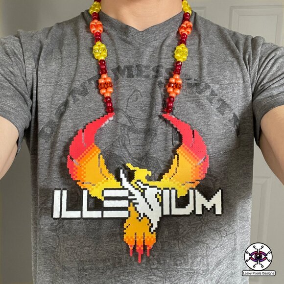 Leaky Pixels | Accessories | Illenium Perler Necklace | Poshmark